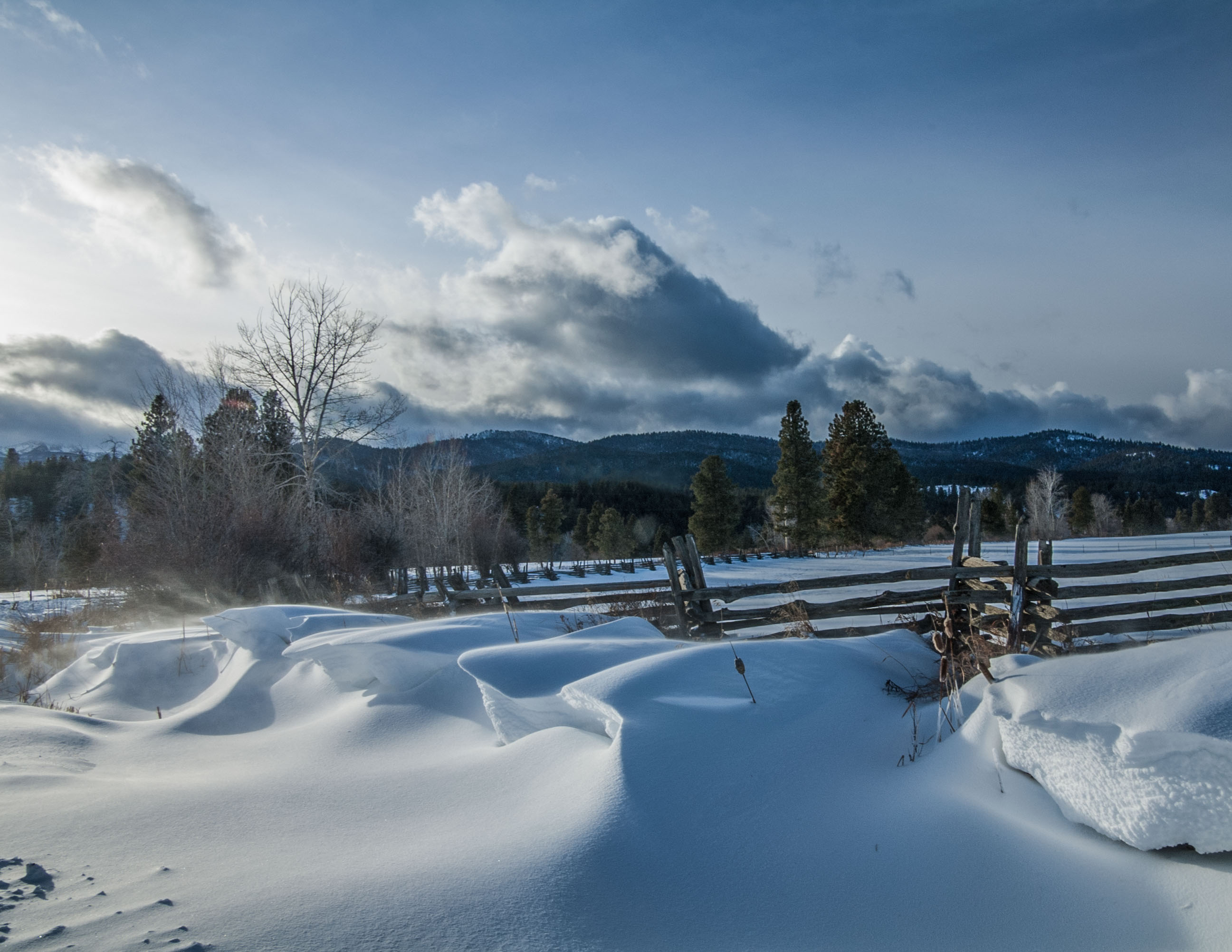 2018 Northeast Oregon Calendar February Winter Drifts | Oregon Exposures
